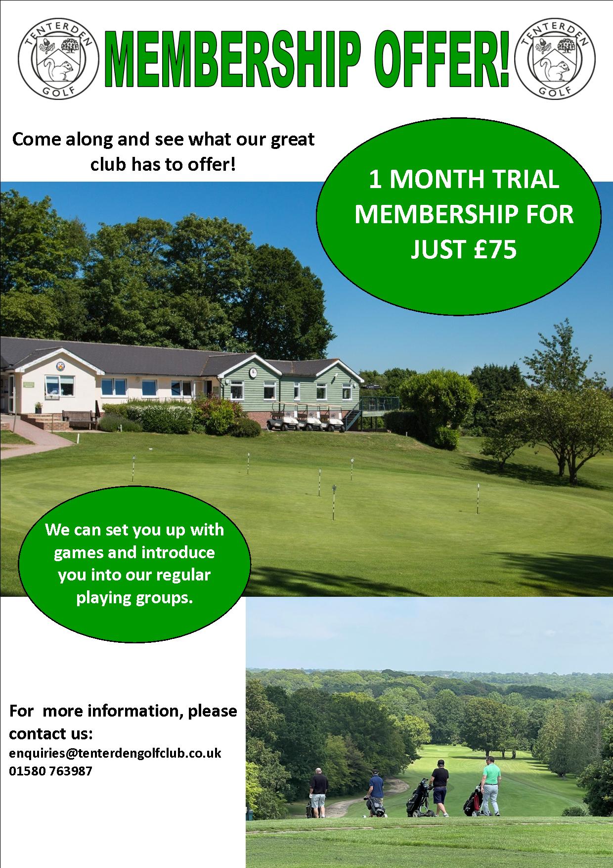 Membership – Tenterden Golf Club