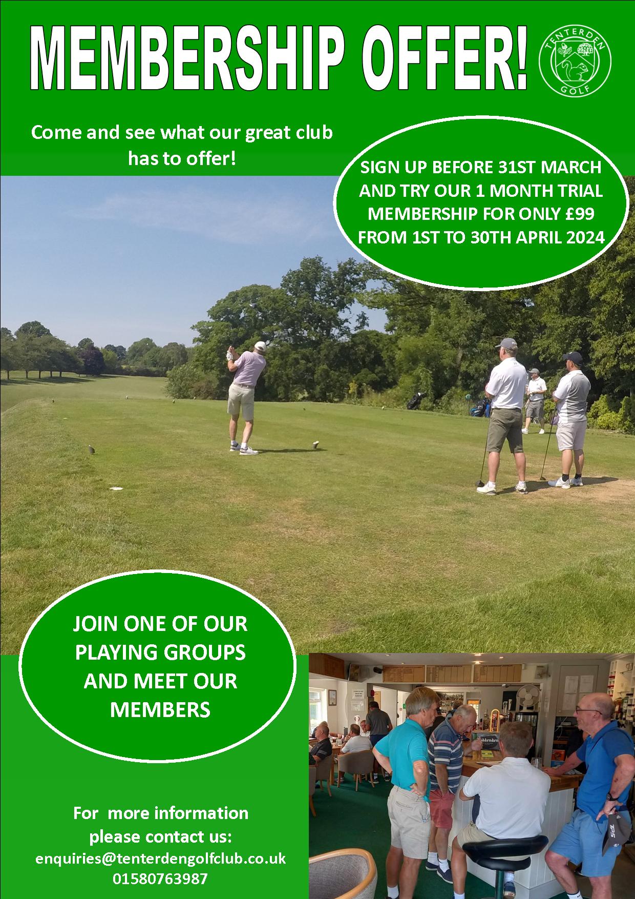 Membership – Tenterden Golf Club